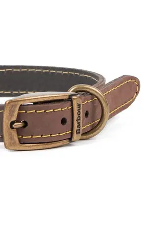 Barbour Leather Dog Collar