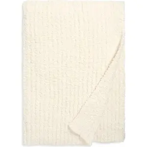 Barefoot Dreams Cozychic™ Rib Throw Blanket Cream