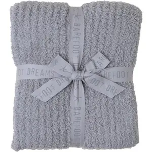 Barefoot Dreams Cozychic™ Rib Throw Blanket Dove Gray