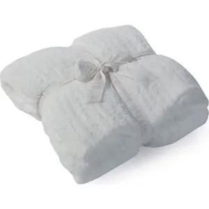 Barefoot Dreams Cozychic™ Rib Throw Blanket White