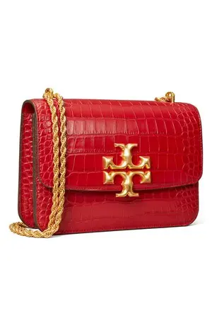 Tory Burch Eleanor Croc-embossed Convertible Shoulder Bag