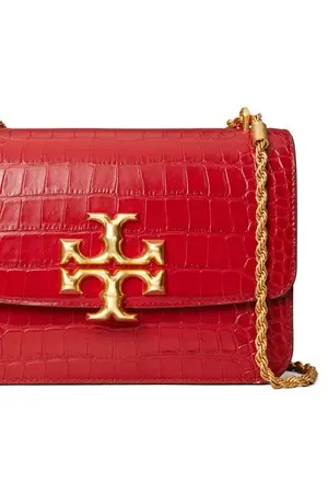 Tory Burch Eleanor Croc-embossed Convertible Shoulder Bag