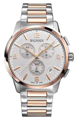 BALMAIN WATCHES Madrigal Chronograph Two-tone Bracelet Watch - Two Tone