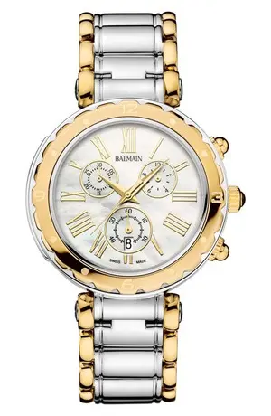 BALMAIN WATCHES Chronograph Two-tone Bracelet Watch - Two Tone
