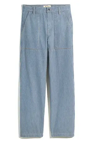 Madewell Striped Baggy Surplus Pants - Haverford Stripe