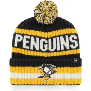 '47 Pittsburgh Penguins Bering Cuffed Knit Hat With Pom At Nordstrom Black