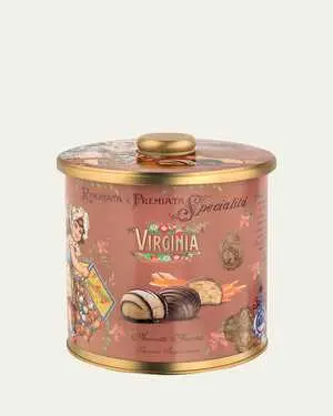 AMARETTI VIRGINIA Orange Chocolate Cookie Tin, 220g - One-color