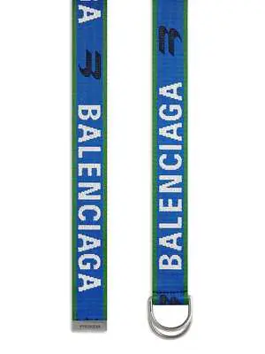 Balenciaga D Ring Belt Blue