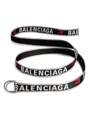 Balenciaga D Ring Belt Grey Black