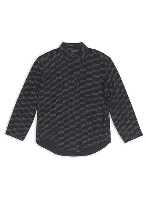 Balenciaga Bb Monogram Minimal Shirt Black Grey