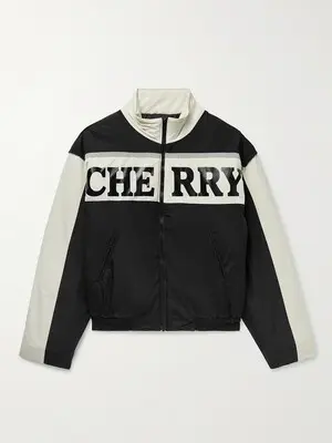 CHERRY LOS ANGELES Pit Crew Logo-print Padded Shell Jacket