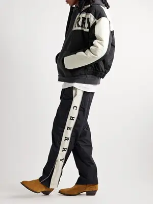 CHERRY LOS ANGELES Pit Crew Logo-print Padded Shell Jacket