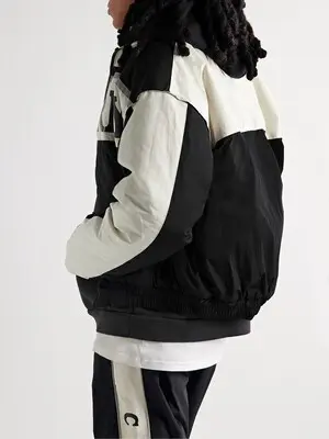 CHERRY LOS ANGELES Pit Crew Logo-print Padded Shell Jacket