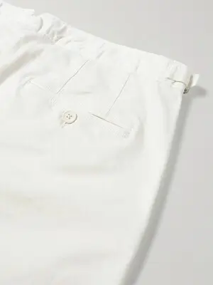Orlebar Brown Fallon Straight-leg Cotton-blend Twill Trousers - Neutrals