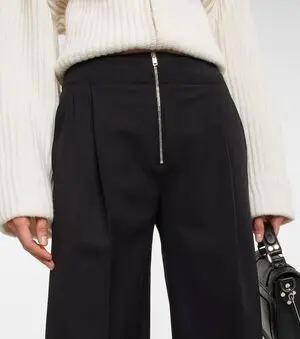 Proenza Schouler High-rise Wide-leg Wool-blend Pants
