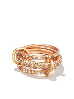 SPINELLI KILCOLLIN 18k Rose Nova Rose Diamond Ring - Gold
