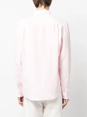 Vilebrequin Caroubis Long-sleeved Linen Shirt - Pink