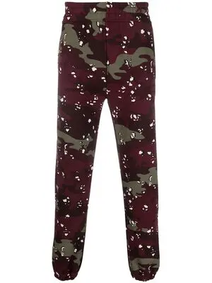 Maison Kitsuné Camouflage-print Cotton Joggers