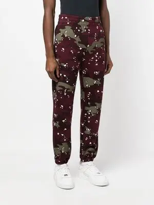 Maison Kitsuné Camouflage-print Cotton Joggers