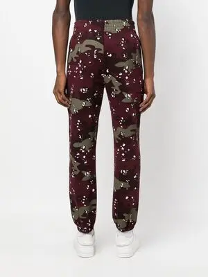 Maison Kitsuné Camouflage-print Cotton Joggers