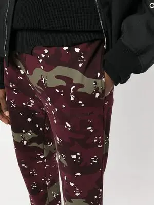 Maison Kitsuné Camouflage-print Cotton Joggers