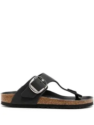 BIRKENSTOCK Gizeh Big Buckle Thong Sandals - Black
