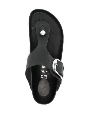 BIRKENSTOCK Gizeh Big Buckle Thong Sandals - Black