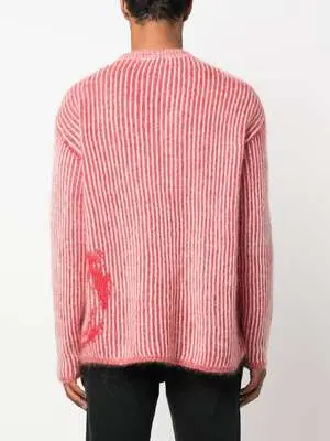 DIESEL® Abstract-knit Ribbed Jumper