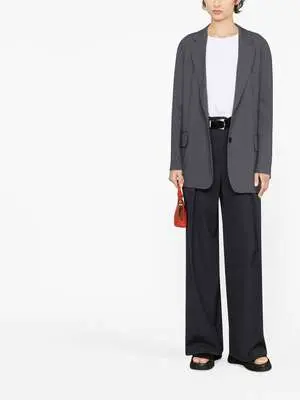 THE FRANKIE SHOP Bea Single-breasted Blazer - Grey
