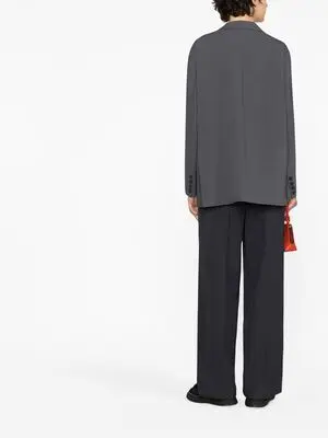 THE FRANKIE SHOP Bea Single-breasted Blazer - Grey