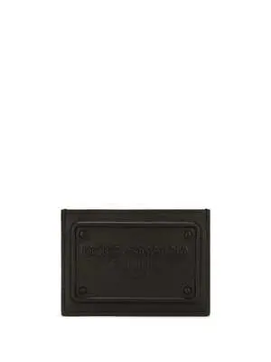 Dolce & Gabbana Dg-logo Embossed Card Holder - Black