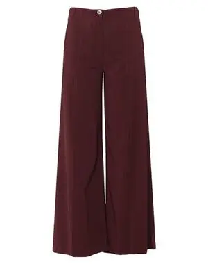 Liviana Conti Wide Leg Viscose-blend Pants - Brown