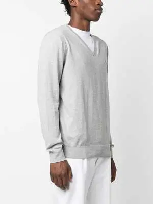 Polo Ralph Lauren Embroidered Pony Knit Jumper - Grey
