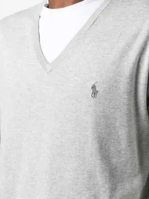 Polo Ralph Lauren Embroidered Pony Knit Jumper - Grey
