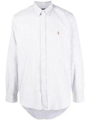 Polo Ralph Lauren Striped Button-down Shirt - Grey