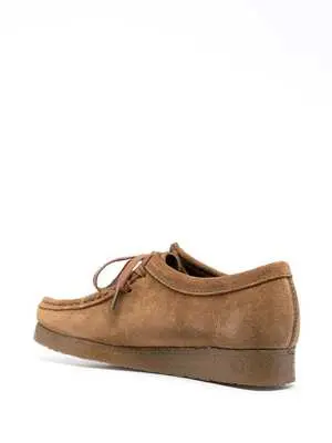 Clarks Suede Lace-up Oxford Shoes - Brown