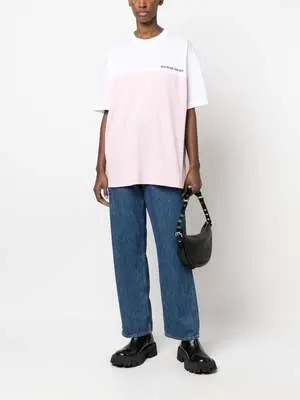VTMNTS Logo-print Colour-block T-shirt