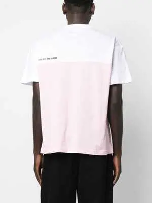 VTMNTS Logo-print Colour-block T-shirt