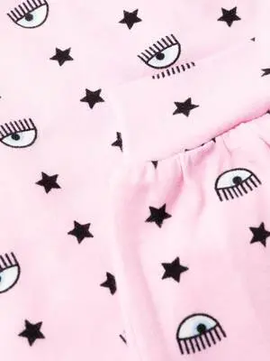 CHIARA FERRAGNI Eyelike-print Pajama Set