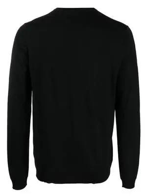 GOES BOTANICAL Merino Wool V-neck Jumper - Black