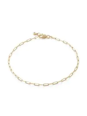 Monica Vinader 14kt Yellow Paperclip Chain Bracelet - Gold