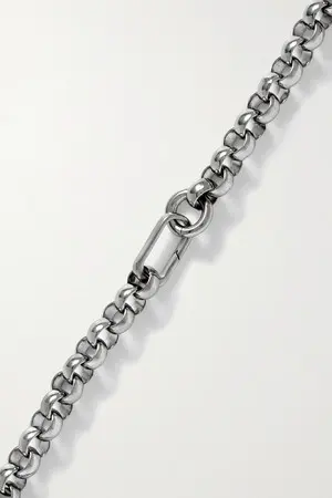 LAURA LOMBARDI Net Sustain Amorina Platinum-plated Necklace