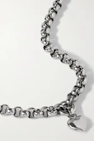 LAURA LOMBARDI Net Sustain Amorina Platinum-plated Necklace