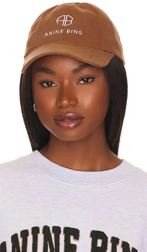 ANINE BING ANINE BING Jeremy Baseball Cap Dark Camel