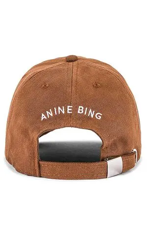 ANINE BING Jeremy Baseball Cap - Dark Camel