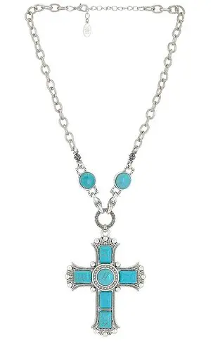8 Other Reasons Possessed Turquoise Necklace - Silver