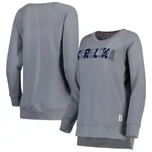 PRESSBOX North Carolina Tar Heels Pinehurst Chenille Raglan Pullover Sweatshirt