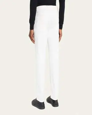 Zegna Cotton 5-pocket Pants - White Solid
