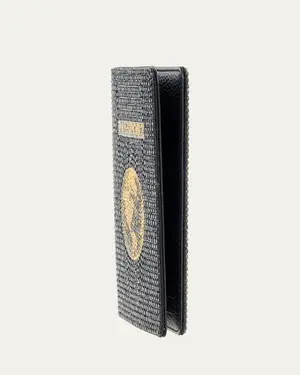 Judith Leiber Allover Crystal Passport Holder - Jet