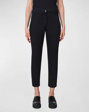 Akris Maru Slim-leg Ankle Pants